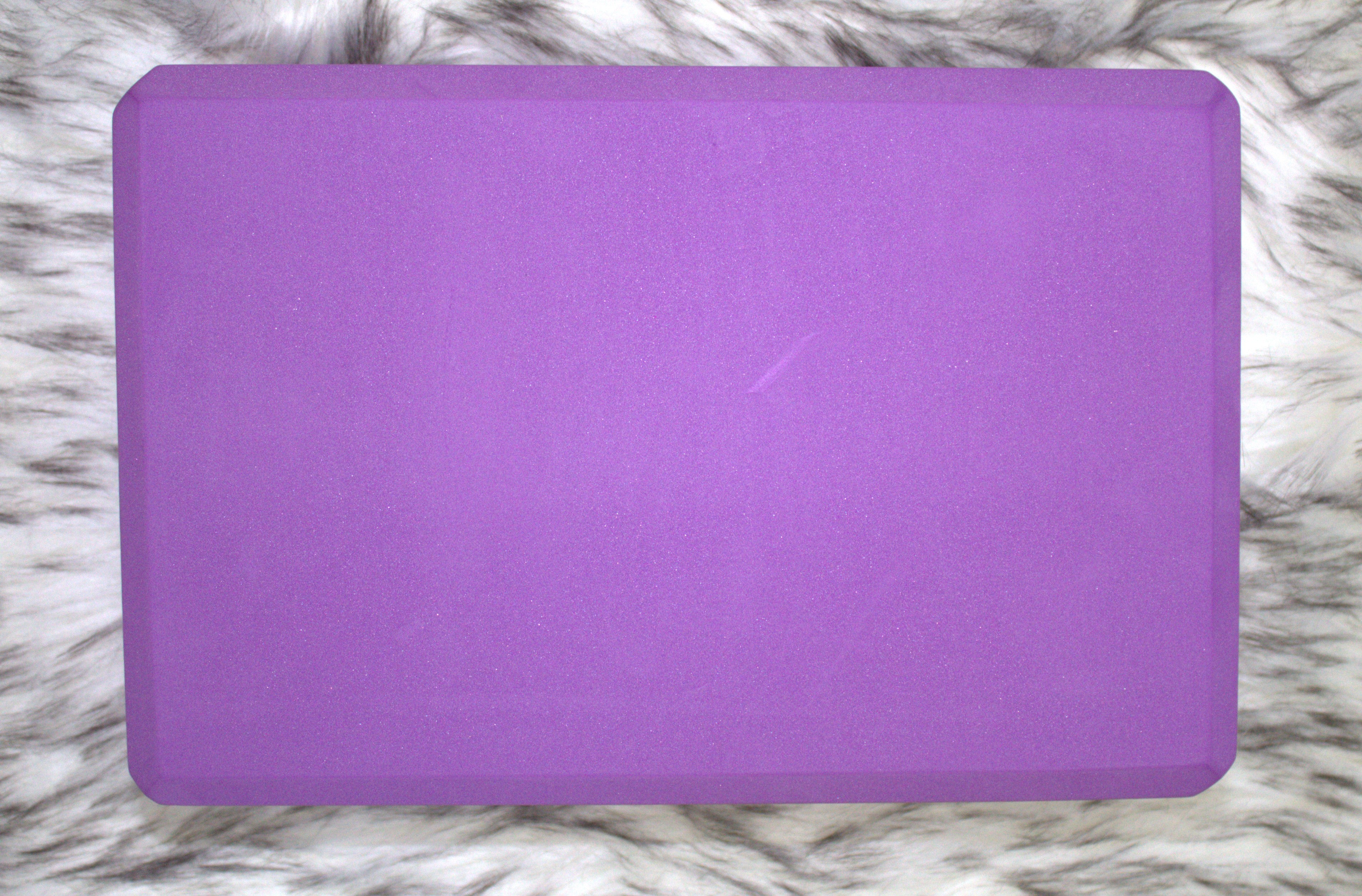 Engraved Yoga Block (Purple) – Veeflowyoga